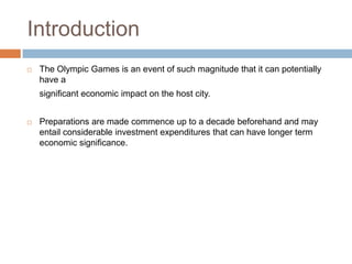 Olympics and Econs | PPTX