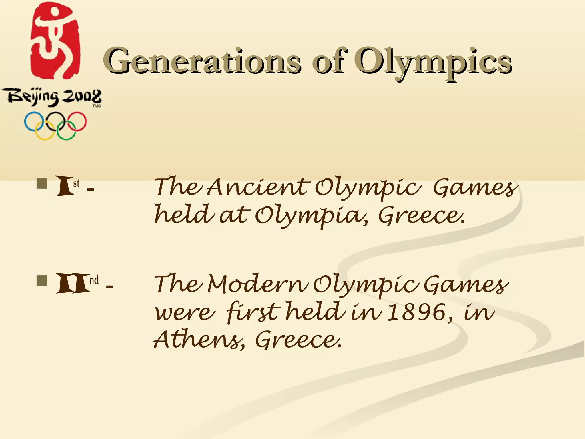 Olympics ppt | PPT