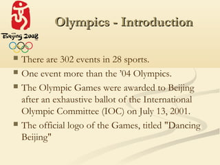 Olympics ppt | PPT