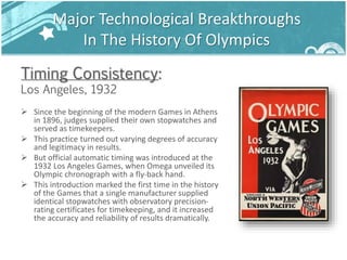 Olympics: Technical Advances | PPT