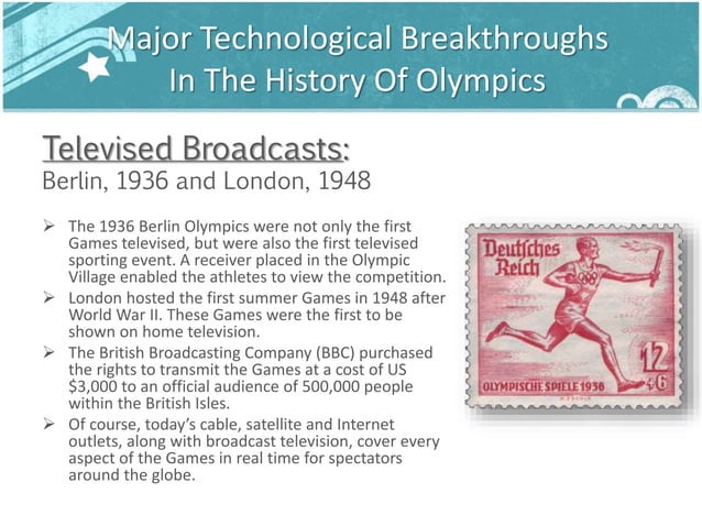 Olympics: Technical Advances | PPT