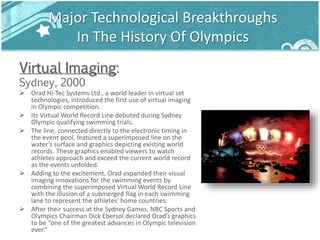 Olympics: Technical Advances | PPT
