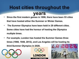 Olympics host cities power point presentation | PPT
