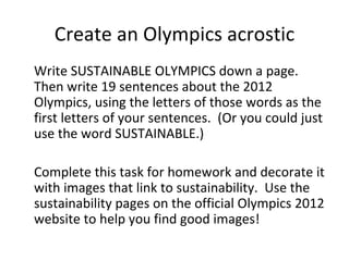 Olympics Ppt | PPT