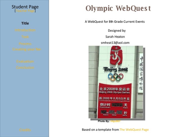 Olympic WebQuest | PPT
