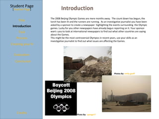 Olympic WebQuest | PPT | Summer Olympic Sports | Olympic Sports