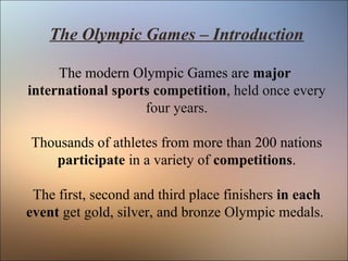 Olympic Games | PPT