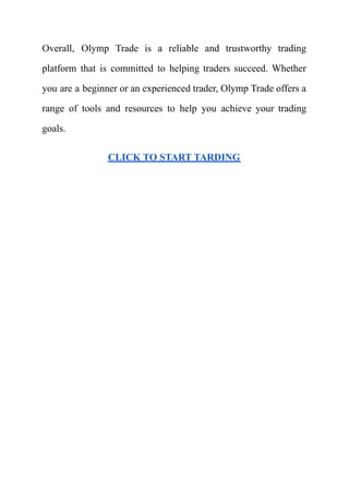 OLYMP TRADE | PDF