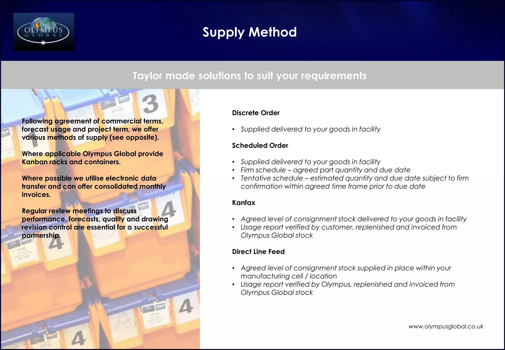 Olympus Global -Multiple Products One Source | PPT