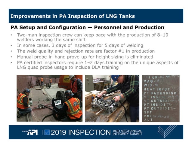 Advances in Phased Array Inspection of API 620 LNG Tanks | PDF