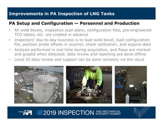 Advances in Phased Array Inspection of API 620 LNG Tanks | PDF