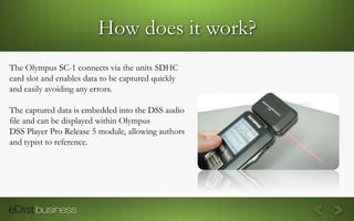 Olympus Sc 1 Barcode Scanner | PPT