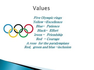 Olympic games Values 5 I 1 2012 | PPT