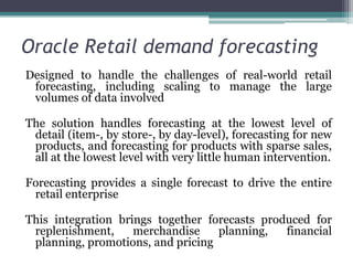 Retail Forecasting | PPTX