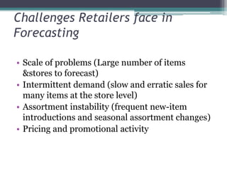 Retail Forecasting | PPTX