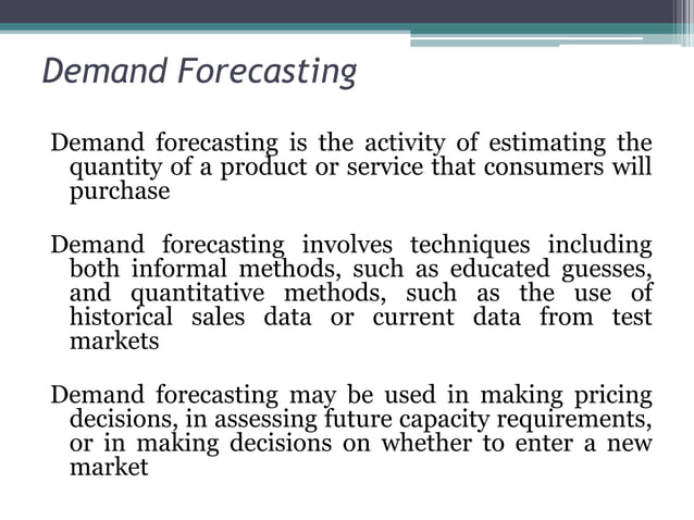 Retail Forecasting | PPTX