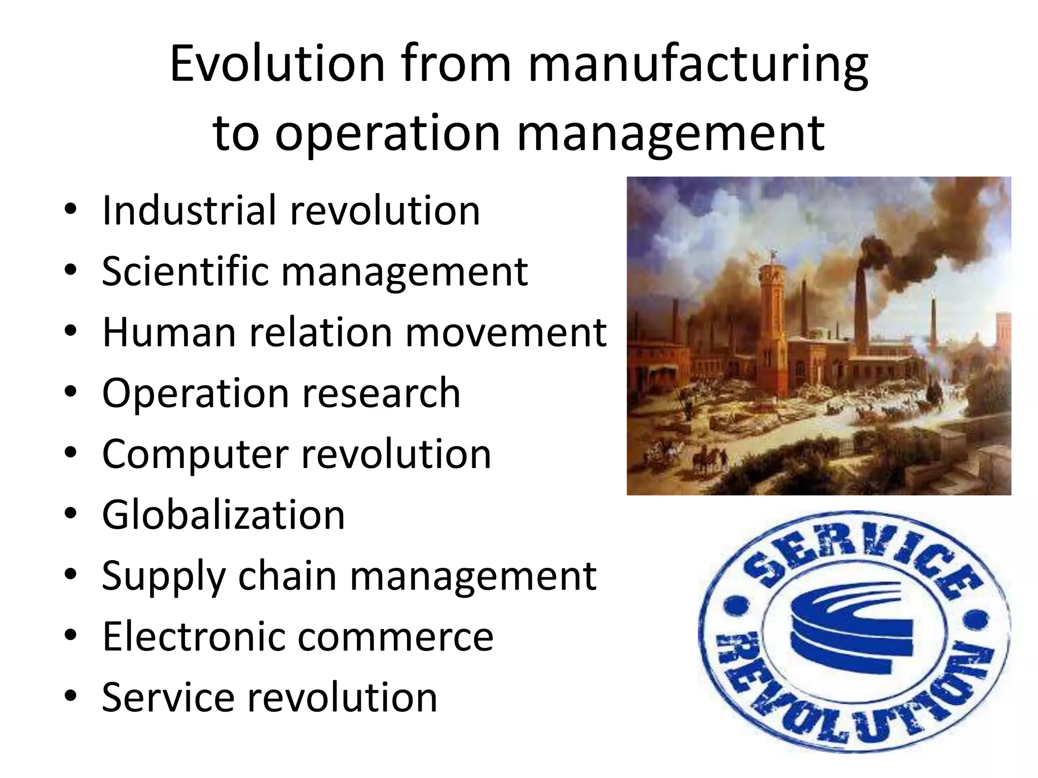 evaluation of operation management | PPTX