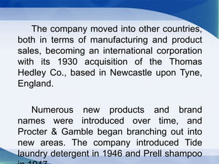Procter and Gamble Company | PPTX