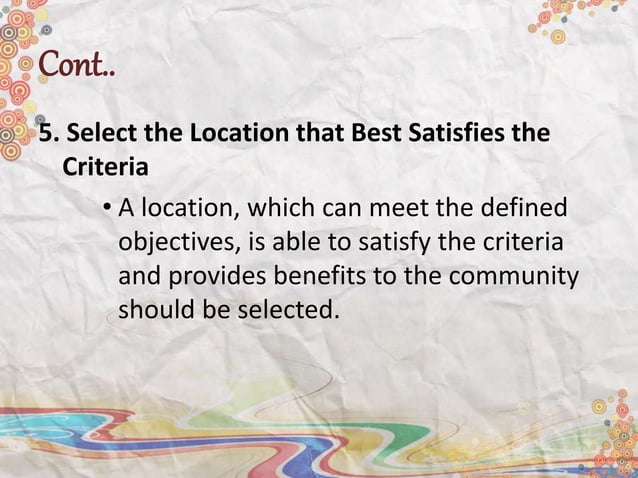 Facility Location Steps On Location Selection Pptx Logistics