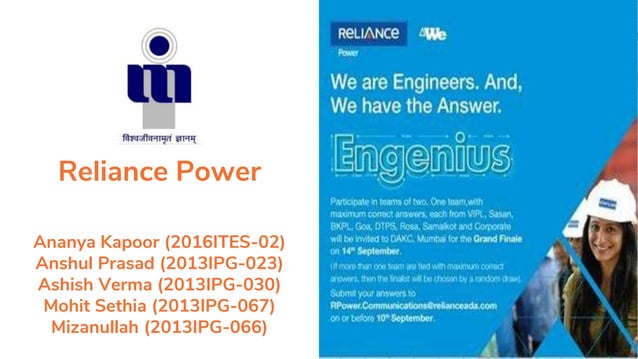 Reliance Power Operations | PPTX