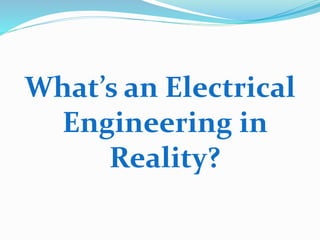 Recent trends in electrical engineering | PPTX