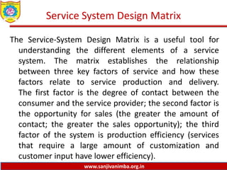 Service System Design Matrix | PPT