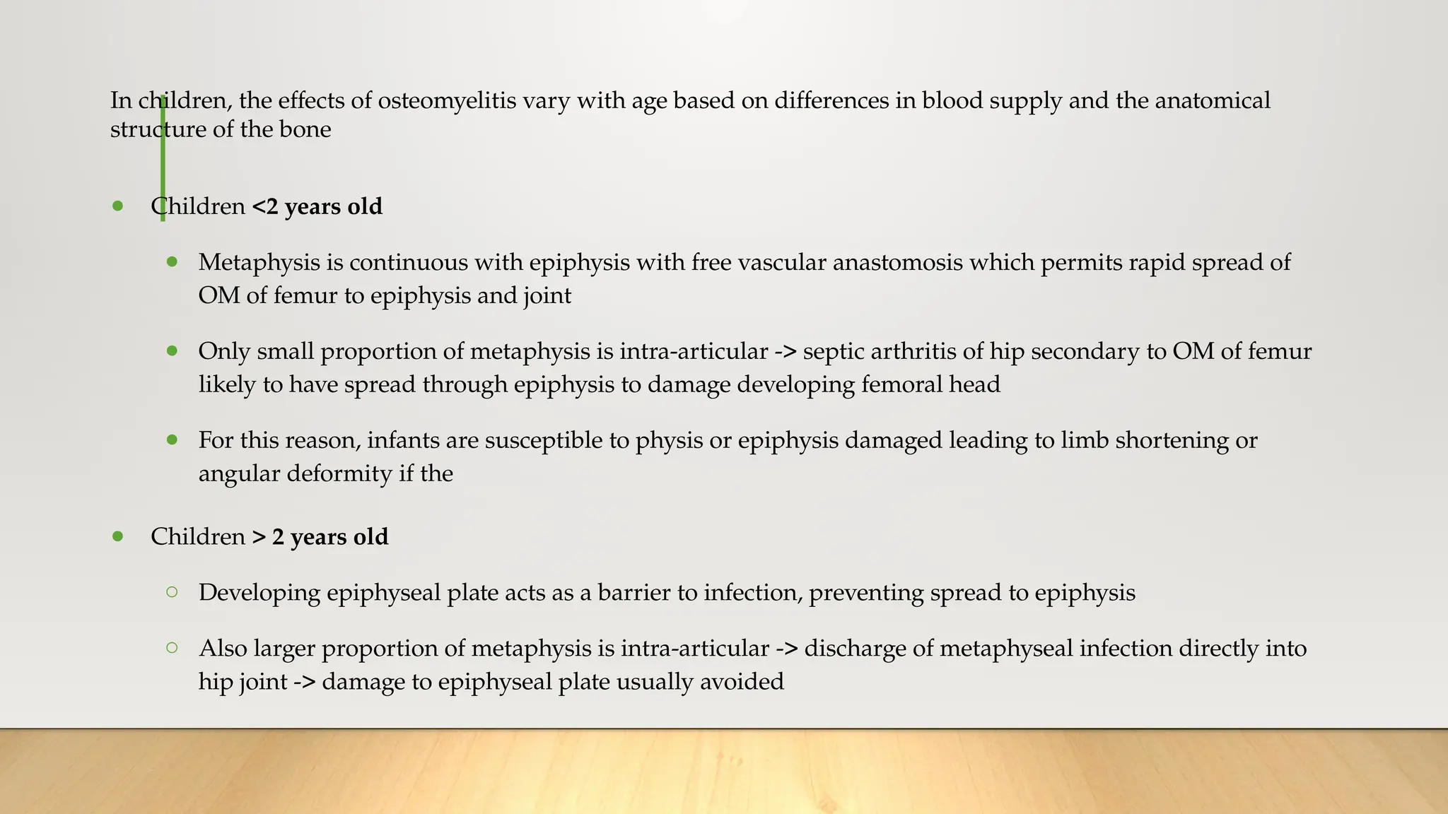 Osteomyelitis slide presentation for ortho | PPTX
