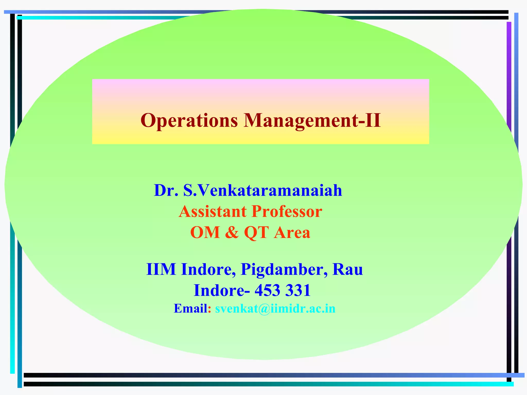om | PPT | Mechanical and Industrial Engineering Industry | Industries