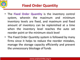 inventory control | PPT