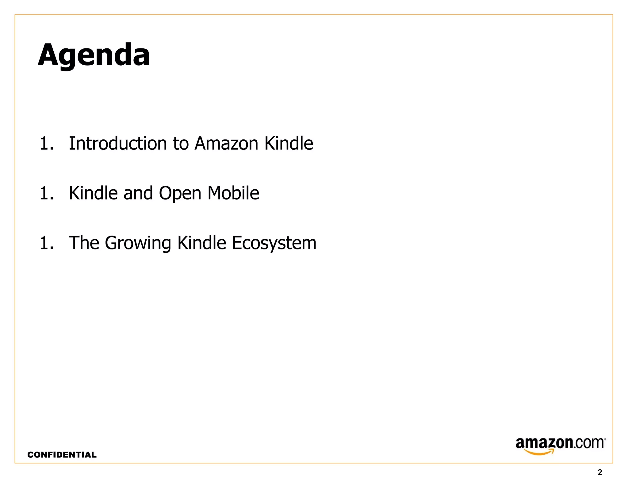 Amazon Kindle Ecosystem | PPT