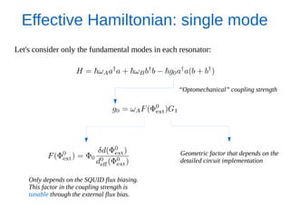 Optomechanical analog in superconducting circuits | ODP