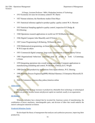 Operation Management unit - I Materials | PDF | Business | Business and ...