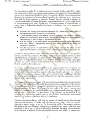 Operation Management unit - I Materials | PDF | Business | Business and Finance