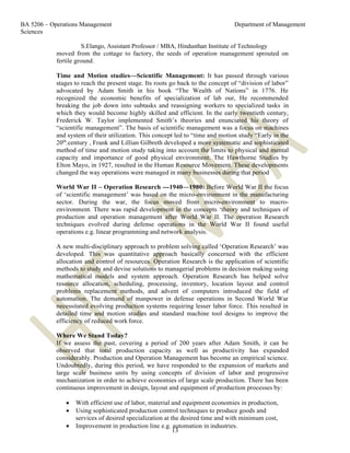 Operation Management unit - I Materials | PDF | Business | Business and Finance