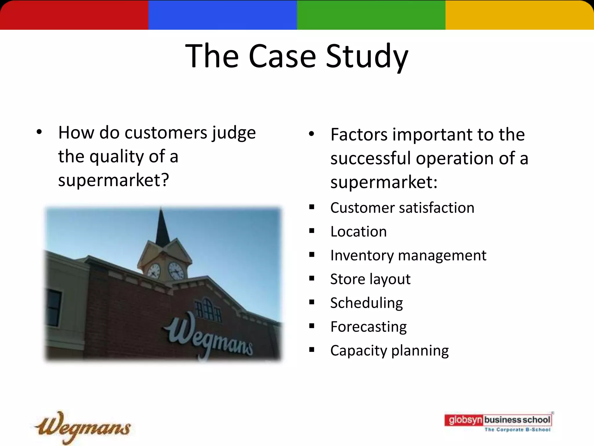 Wegmans Food Markets (Operations Management) | PPTX