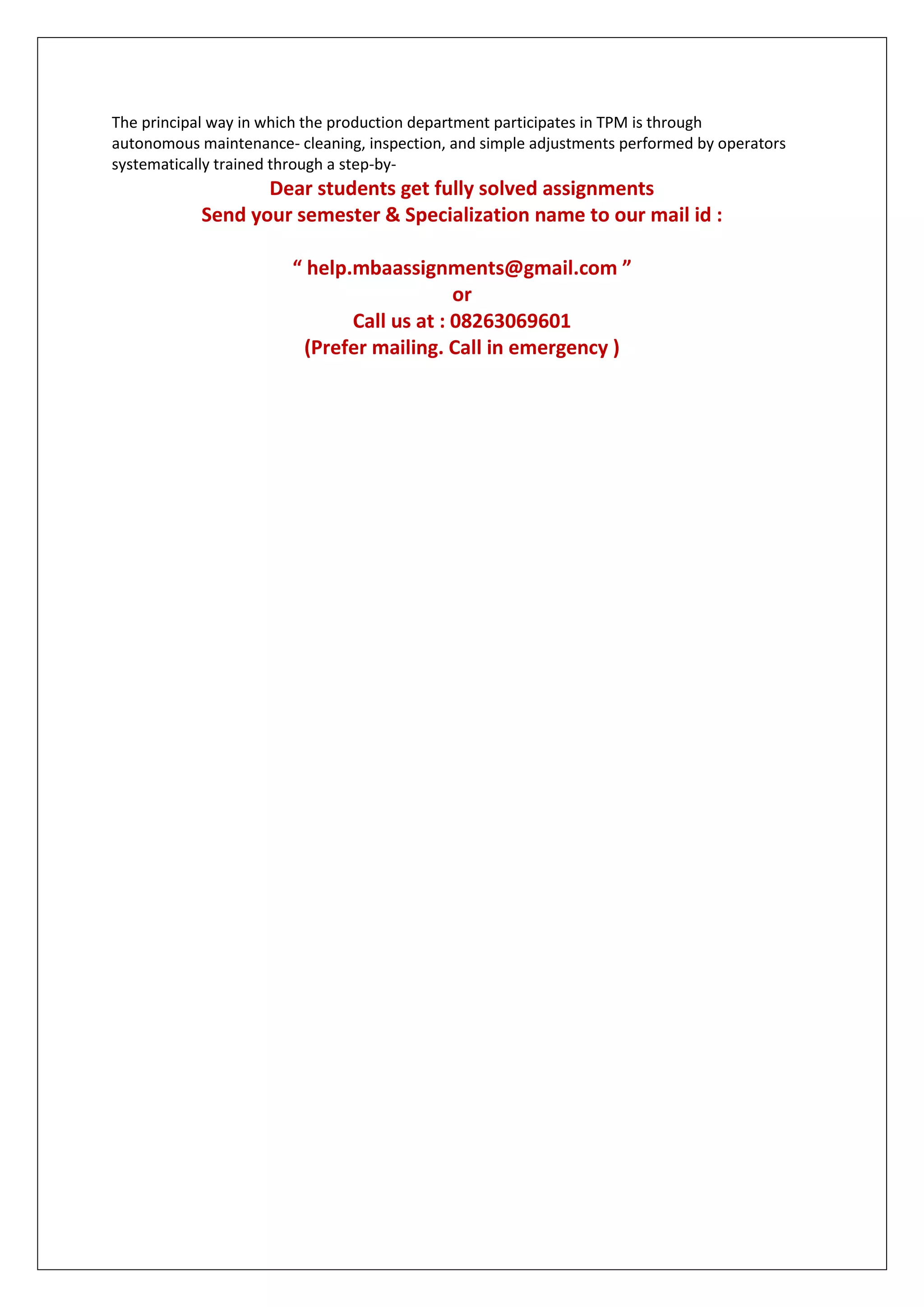 Om0015 maintenance management.. | PDF