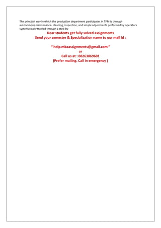 Om0015 maintenance management.. | PDF