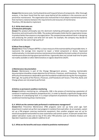 Om0015 maintenance management | DOCX