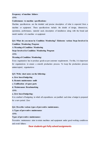 Om0015 – maintenance management | PDF