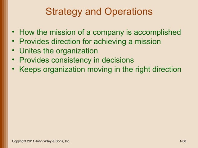 Introduction to Operation Management by EA | PPT