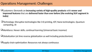 Operations Management : Strategy Design1 | PPTX