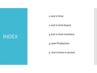 Just in time & Lean production | PPT