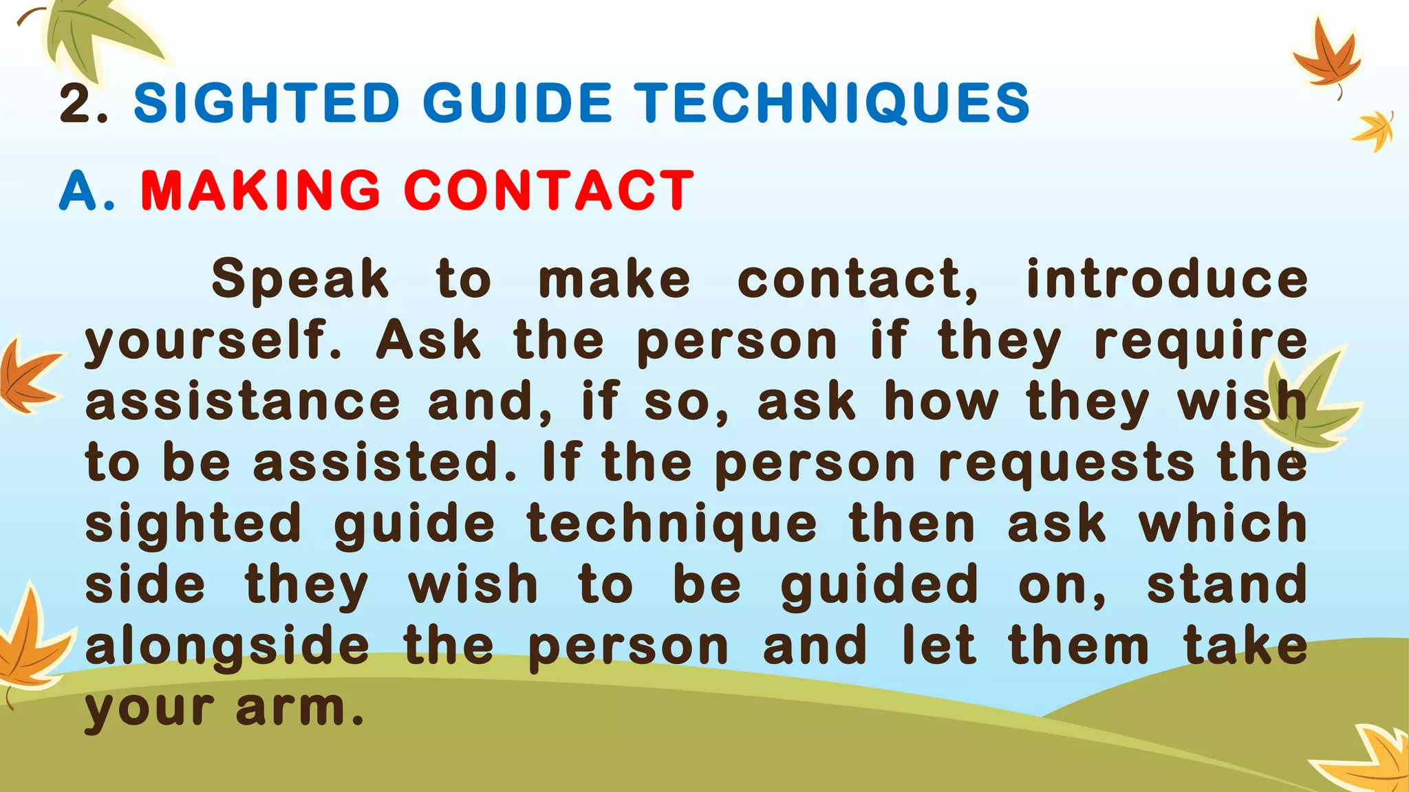 ORIENTATION AND MOBILITY FOR BLIND PERSON | PPT