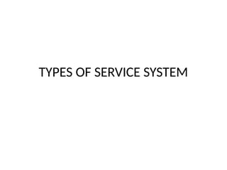 Operations Management type of product and servicetx | PPT