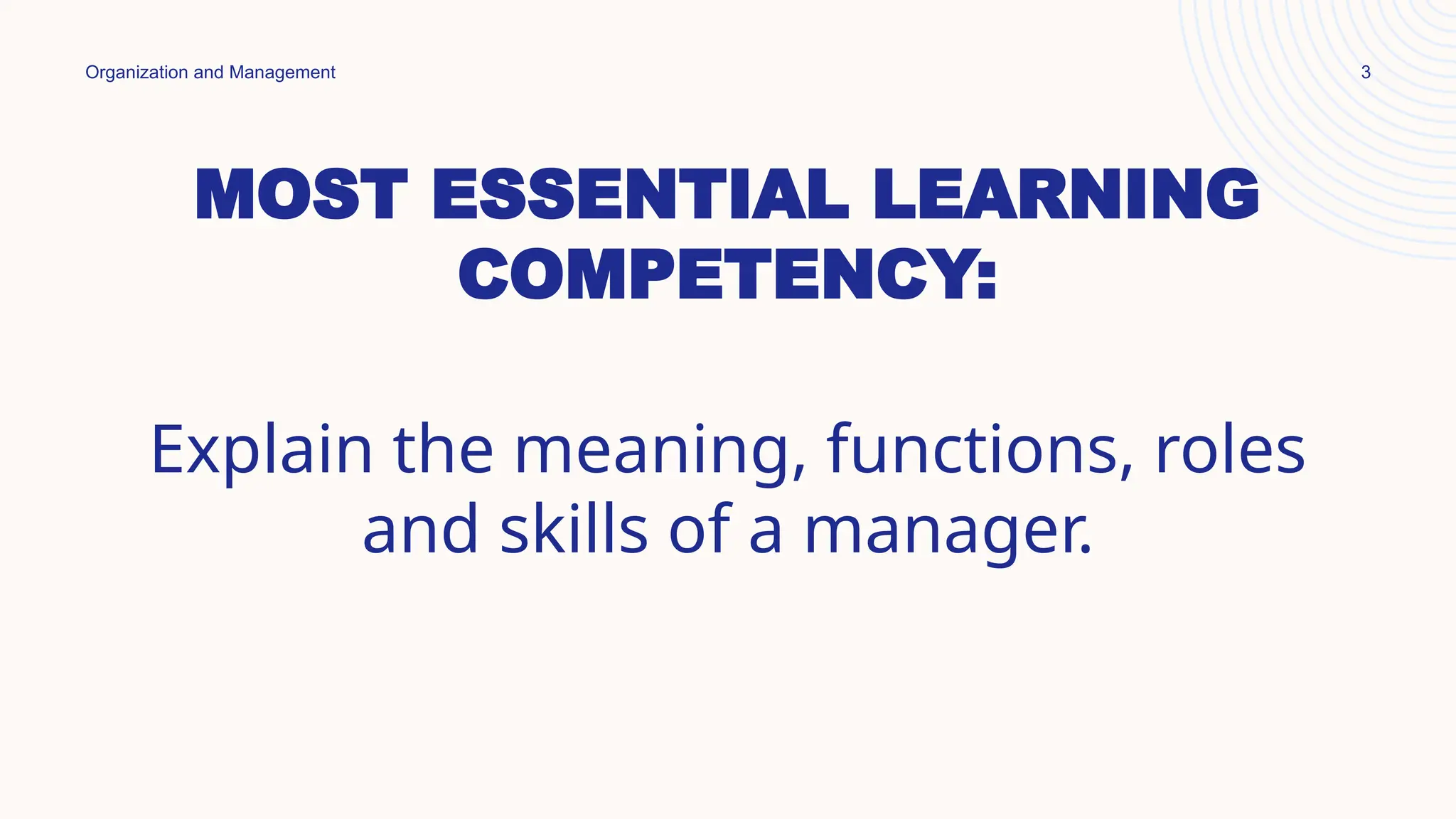 Organization and Management Lesson 4 presentation | PPTX