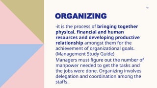 Organization and Management Lesson 4 presentation | PPTX