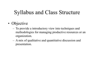 Operations Management Introduction | PPT