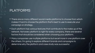 Social media case studies | PPTX