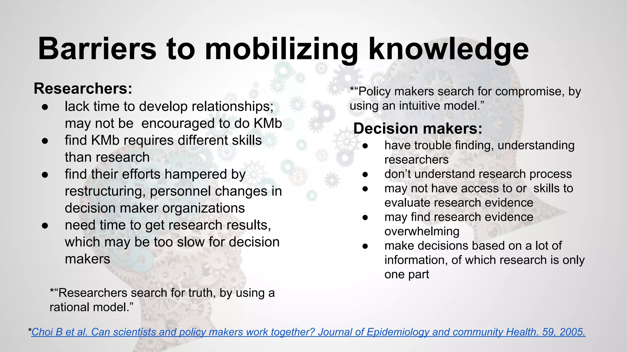 Knowledge Mobilization 101 | PDF