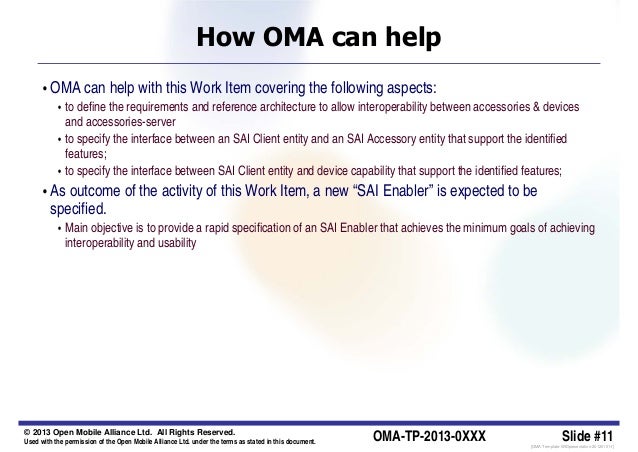 Smart Accessory Interface 1.0 Proposal